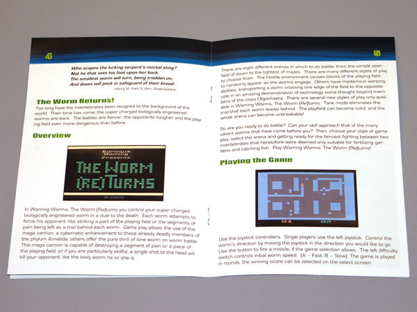 Warring Worms: The Worm (Re)Turns - Atari 2600 – AtariAge Store